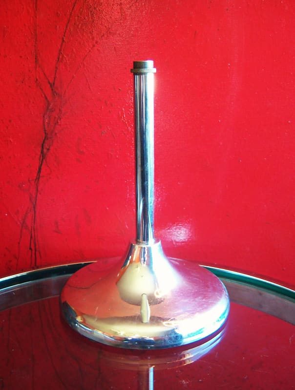 Vintage RARE 1940's Atlas Sound DS-6 - Chrome microphone desk | Reverb