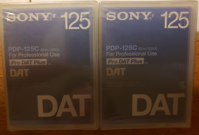 Still Sealed! 2-Pack Sony PDP 125C - Pro DAT Plus TAPE | Reverb