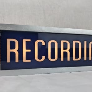 RECORDING Warning Light - Metallic/Blue | Reverb