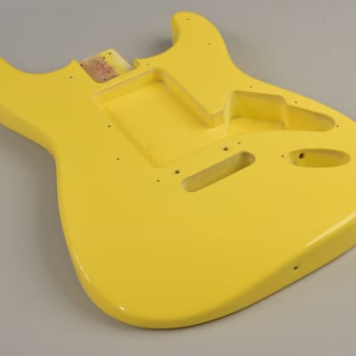 1989 Fender Stratocaster Plus Graffiti YELLOW Body Pro Refin | Reverb