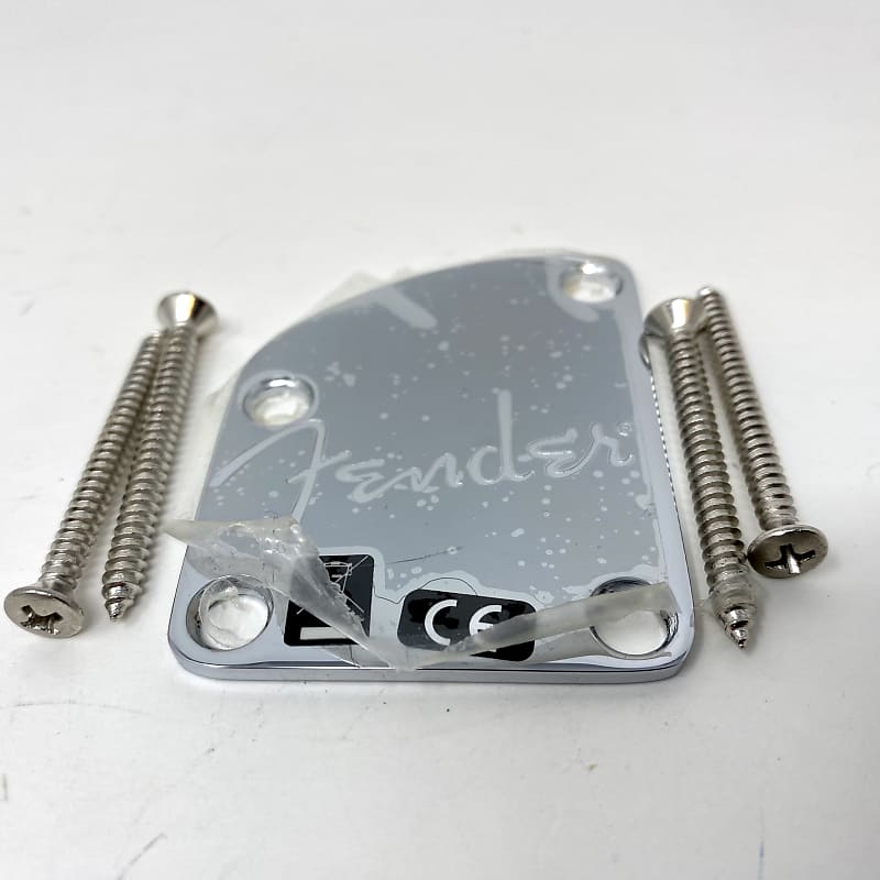 Fender Deluxe Contour Neck Plate STEEL MINT 23017 | Reverb