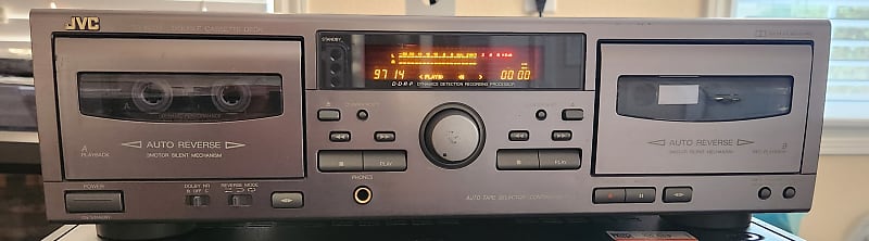 JVC Vintage JVC TD-W217 Double auto reverse Cassette deck 90s | Reverb