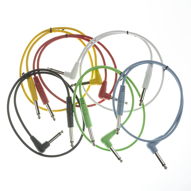 MUSIC STORE patch cable 6-pack 0,6 m - Stereo Patch Cable | Reverb