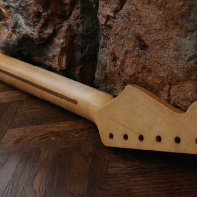 Aged Allparts Strat Neck Nitro Relic Rolled Fingerboard Edges | Reverb