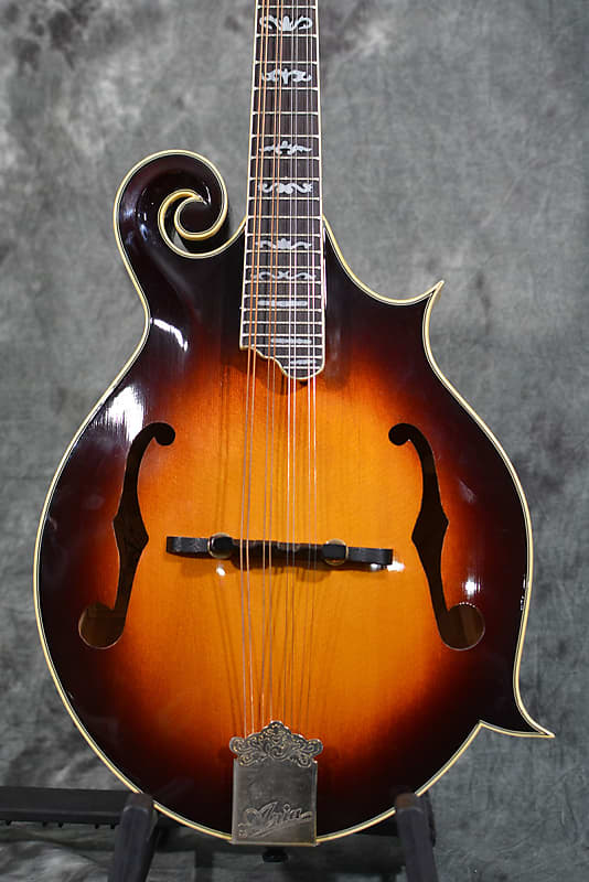 Aria AM-600 F Style Mandolin w Deluxe Hardshell Case Sunburst | Reverb