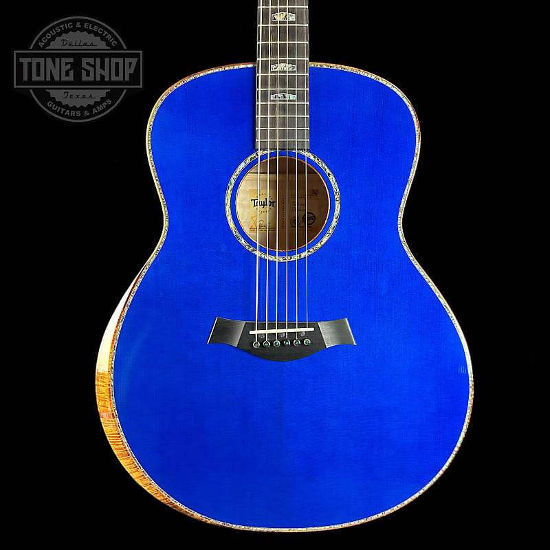 Taylor Custom #3: C18e Grand Orchestra Lutz Spruce/Quilted | Reverb