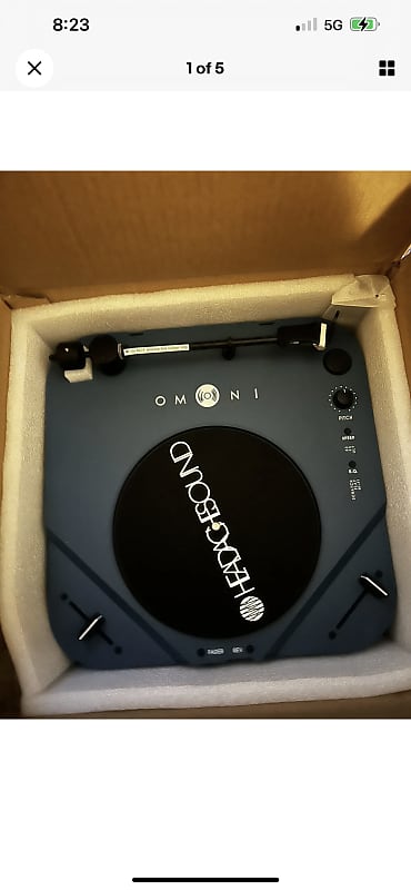 Omni Blue portable scratch turntable | Reverb
