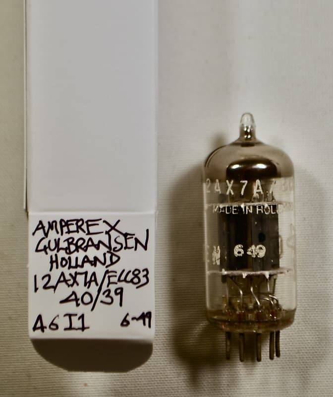 Amperex Gulbransen 12AX7/ECC83 Heerlen, Holland ∆6K1 1966 | Reverb