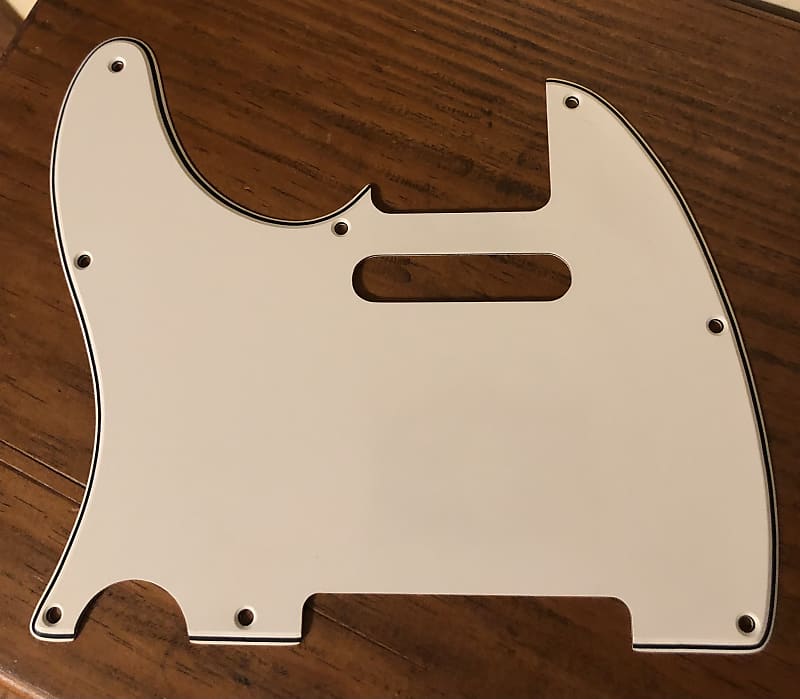 WD Music USA Lefty Telecaster 3 ply Parchment Pickguard 2024 | Reverb
