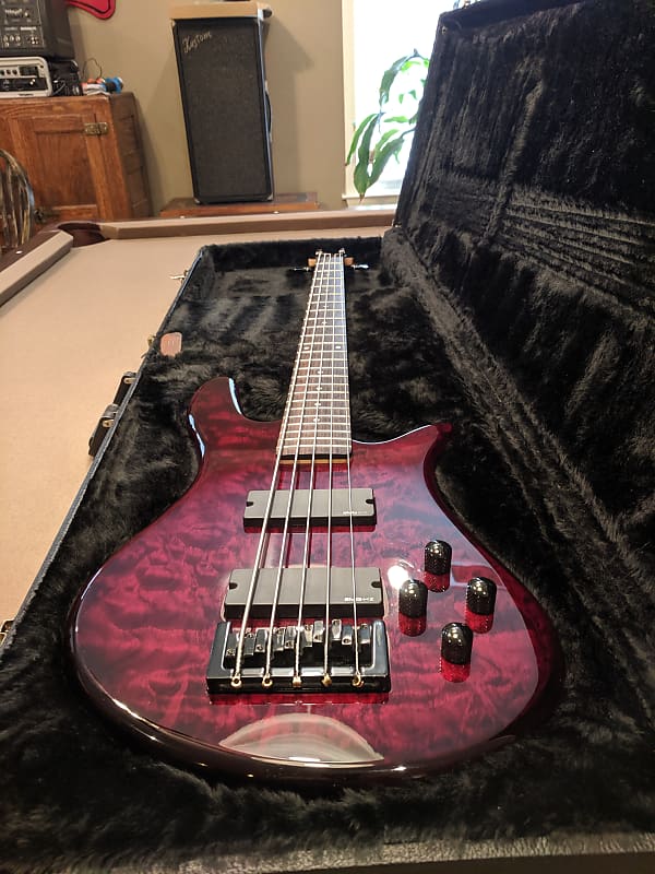 Spector Q5 Pro 1999-2003 Deep Cherry Red Beautiful Quilted | Reverb