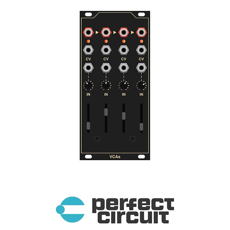 Super Synthesis VCAs Quad Voltage Controlled Amplifier V2 | Reverb