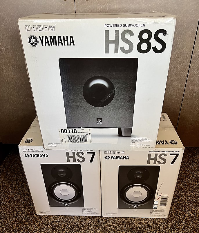 Yamaha HS7 (x2) and HS8S | Reverb