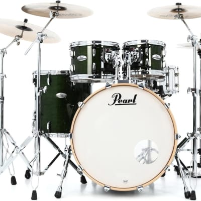 11 Piece PEARL double bass drum kit - rack mounted drums - | Reverb