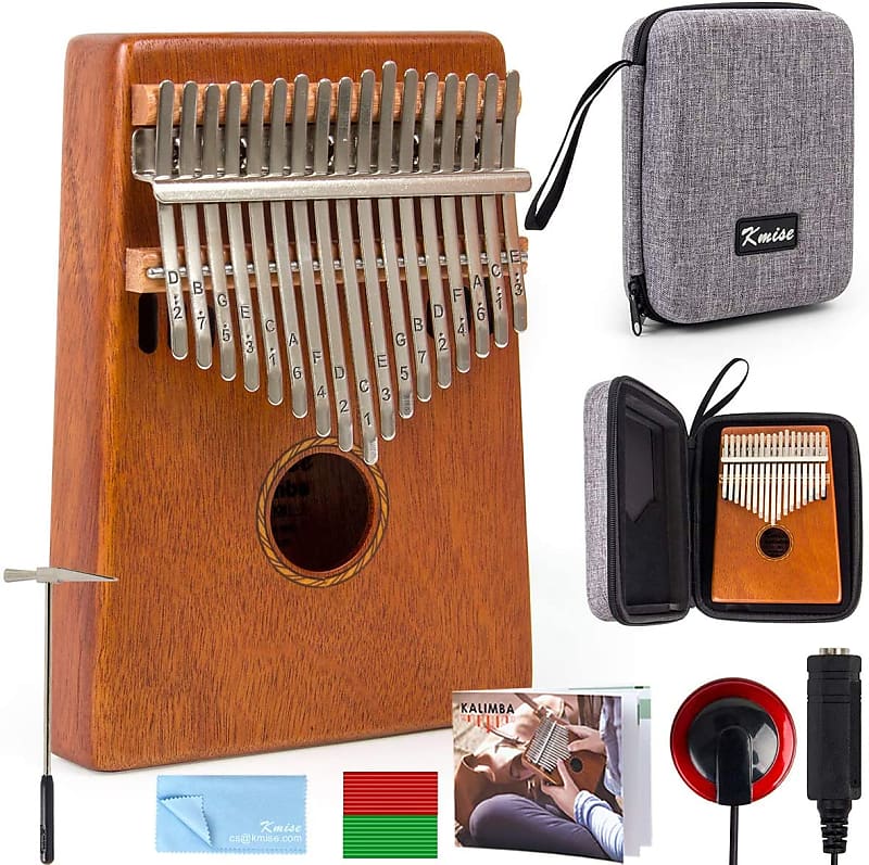 Kalimba 17 Key MEGA Bundle with Piezo Pick Up and Accessories | Reverb
