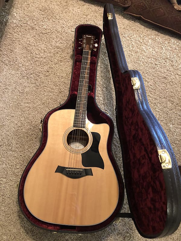 Beautiful Taylor Dreadnought 310ce 2014 Natural w/ Original | Reverb