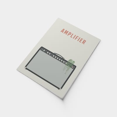 Fender Amplifier Print - Guitar Amp Poster, A4 Size | Reverb