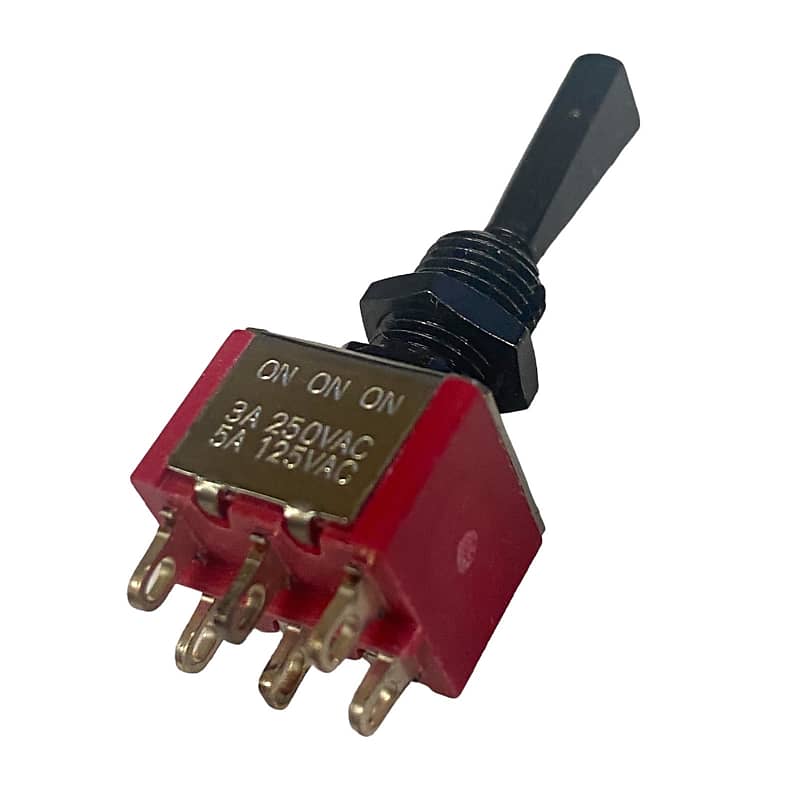 T80-T Black on-on-on Bat Mini Switch for Guitar or Bass * | Reverb