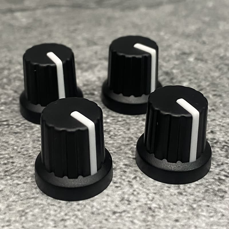 4x White Guitar Fx Effects Pedal Mixer Knobs Mixing Control | Reverb