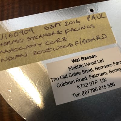 Wal Mk3 Custom 5 string Bass MK 3 | Reverb