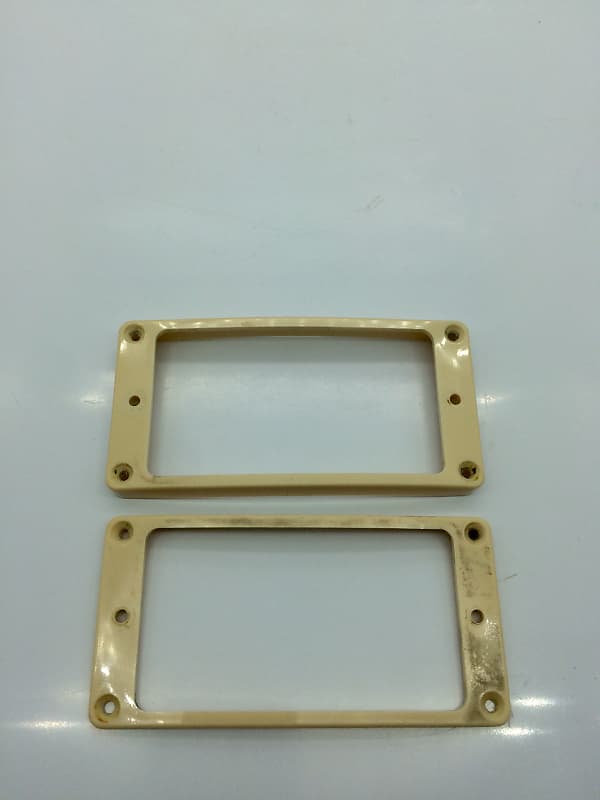 Gibson Pickup Ring Set Les Paul ES Worn Creme Cream | Reverb