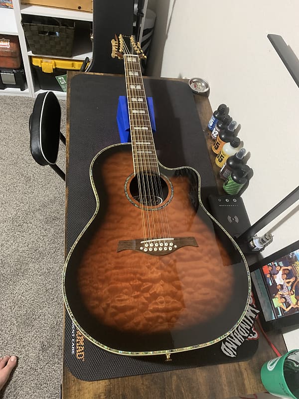 Schecter Diamond Quilt top 12 string acoustic/electric | Reverb