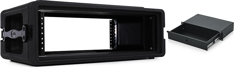 SKB 1SKB-R3S Roto-Molded Shallow 3U Rack Case Bundle with | Reverb