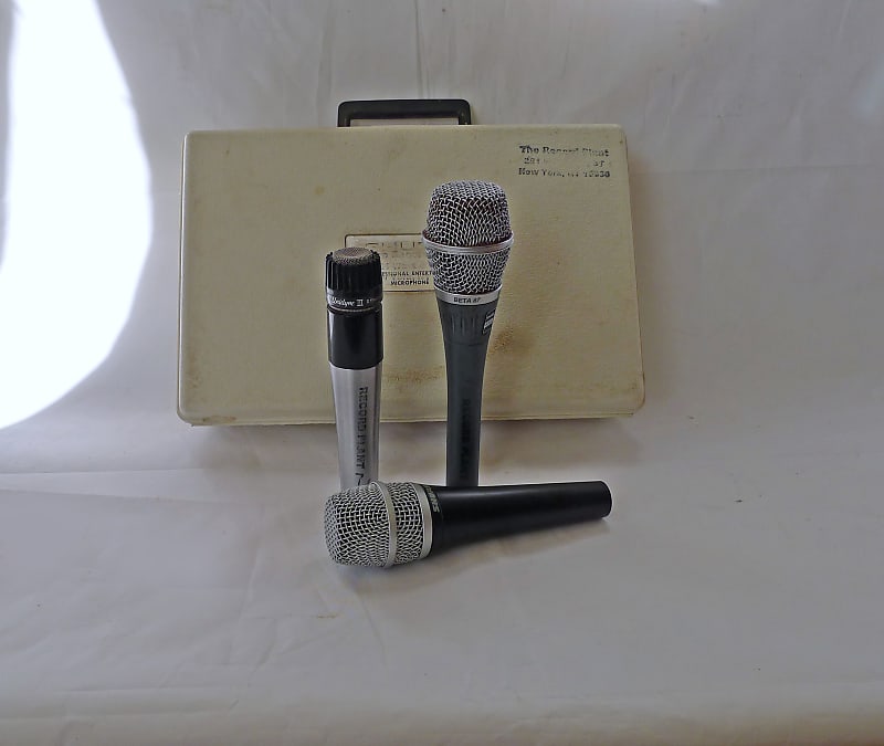 Lot Of Shure Microphones From The Record Plant PE 54, Beta 87 | Reverb