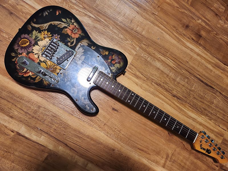 Series 10 Floral Telecaster 1980s | Reverb