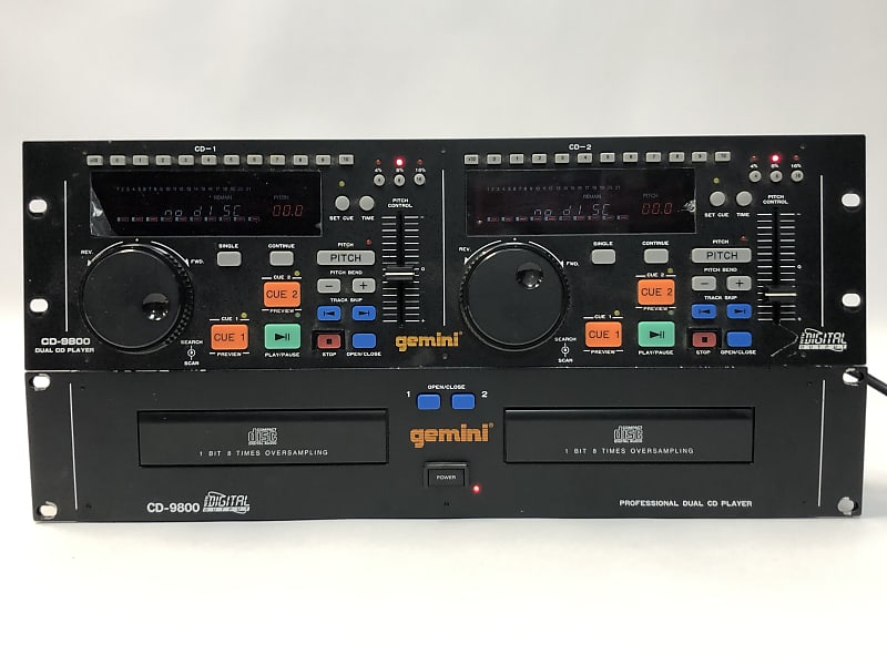 Gemini CD-9800 Dual Disc CD Player/Controller - Black | Reverb
