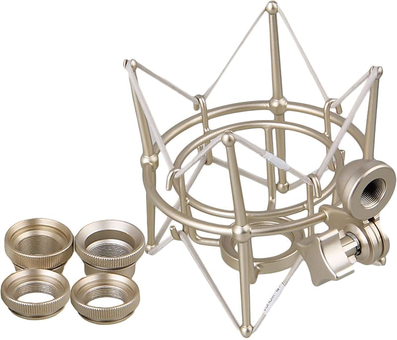 Silver Hole Dia 1.18inch Metal Cylinder Microphone Shock | Reverb