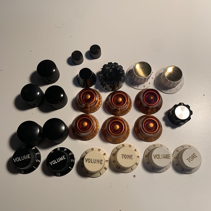 Various Knob Lot Speed Knob Dome Knob Fender Gibson | Reverb