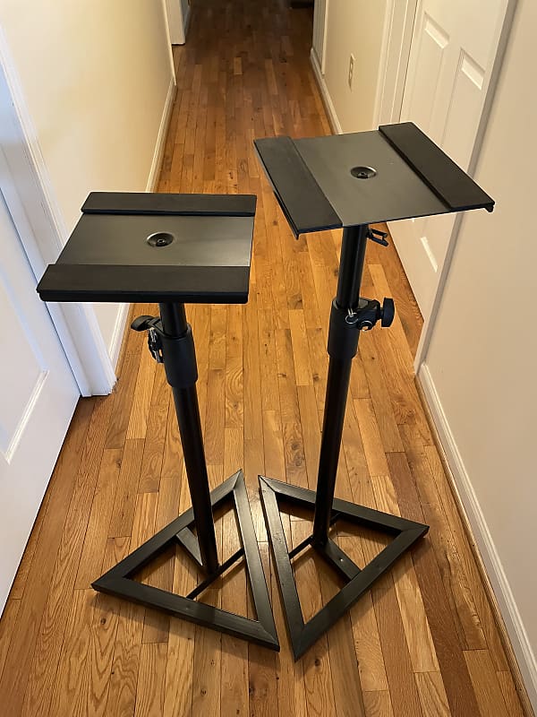 Unknown Studio Monitor Stand Pair - Black | Reverb