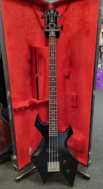BC Rich Warlock Bass 80's NJ Series- Black | Reverb
