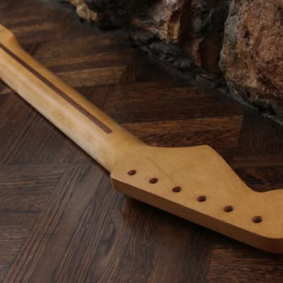 Aged Allparts Strat Neck Nitro Relic Rolled Fingerboard Edges | Reverb