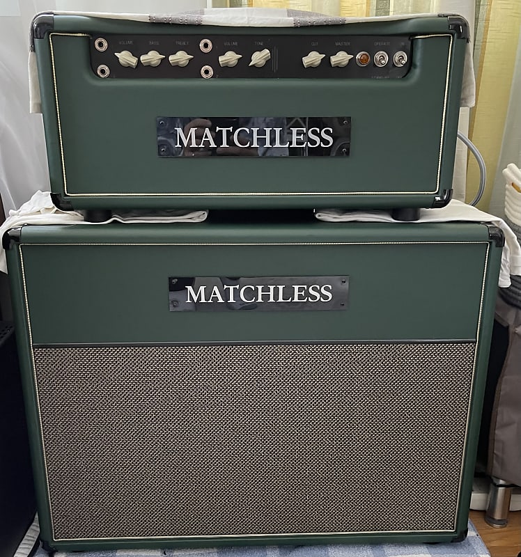 Matchless HC 30 Head and 2x12 matching cab 2021 Green and | Reverb