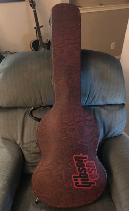 RARE Gibson SG case Snakeskin red/black | Reverb Deutschland