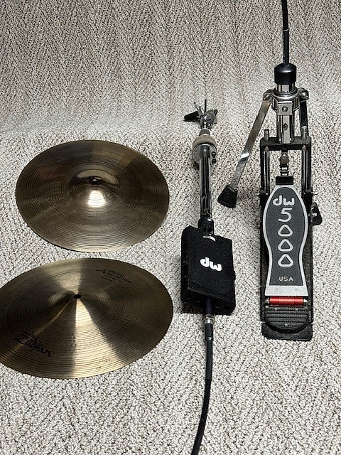 DW 5000 Remote Hi Hat with Zildjian Cymbals | Reverb