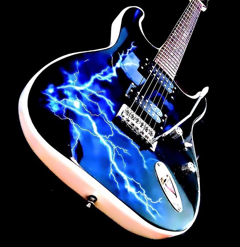 NEW IN BOX! F Brand S Style White Lightning Electric Guitar! | Reverb