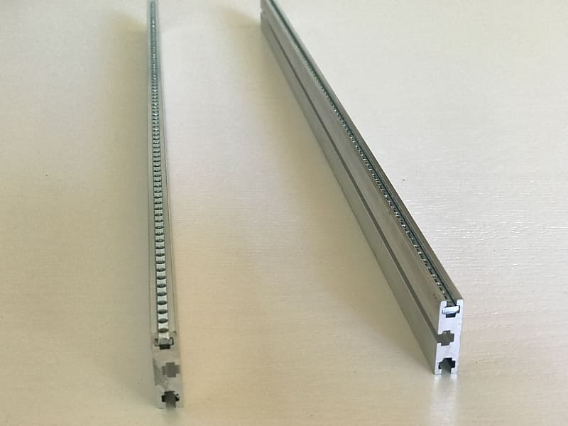 Pair 84HP Modular Eurorack Rails w/ M3 Threaded Strips | Reverb