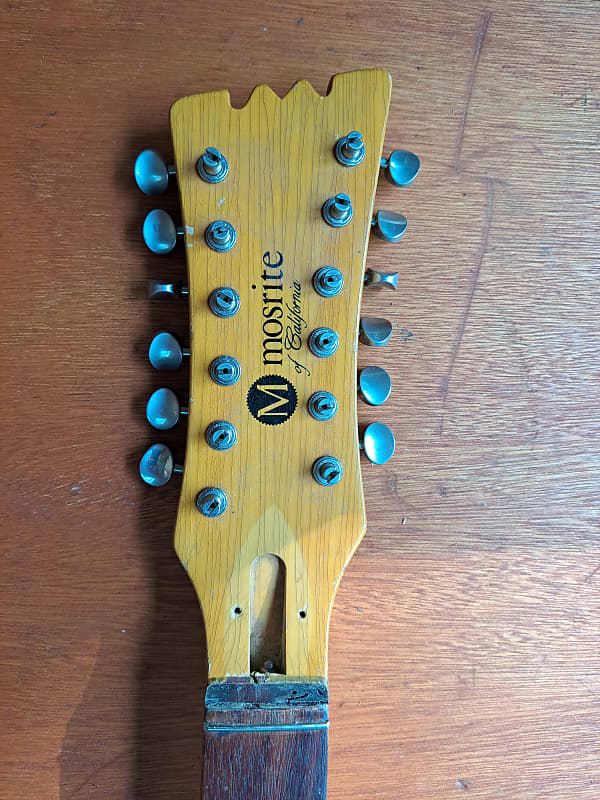 Mosrite 12 string neck with tuners Mid 60s - Natural | Reverb UK