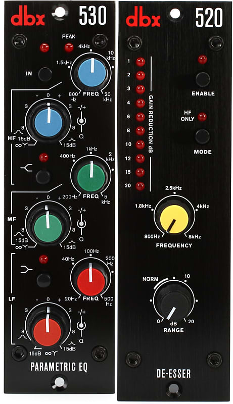 dbx 530 500 Series Parametric Equalizer Bundle with dbx 520 | Reverb