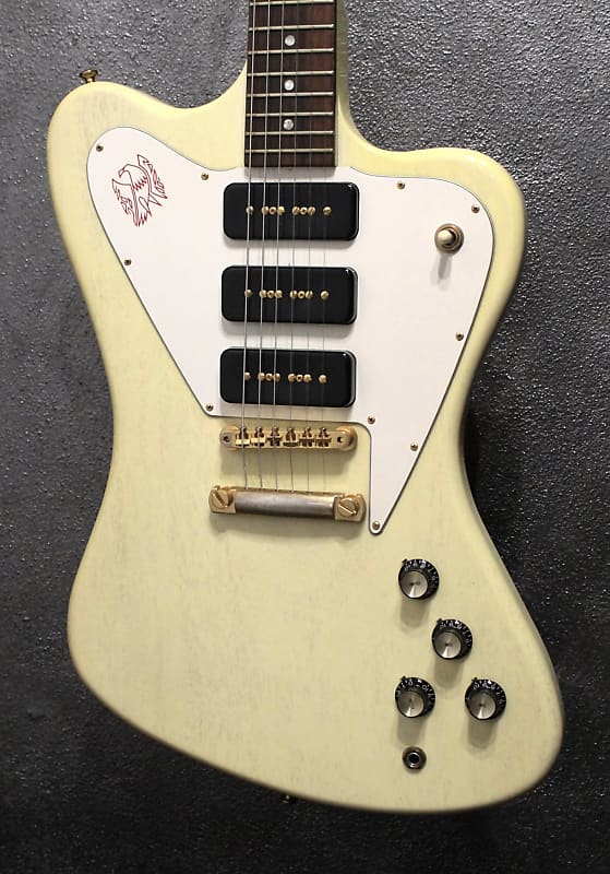 Gibson Custom NR Non Reverse Firebird TV White | Reverb