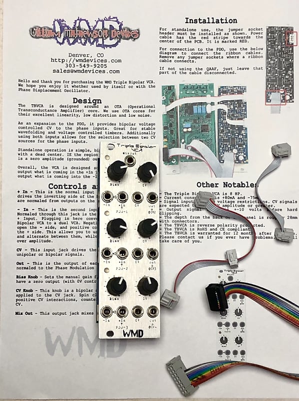 WMD Triple Bipolar VCA TBVCA | Reverb
