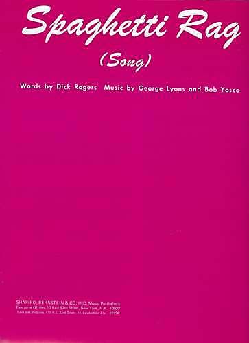 Spaghetti Rag Piano Vocal | Reverb