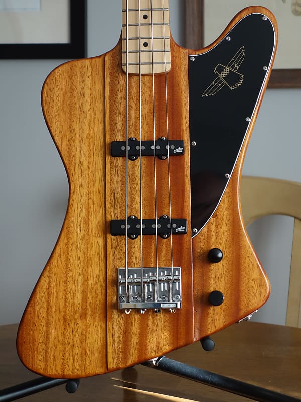 Mister B Guitars Fenderbird Bass 2022 - Honey Amber | Reverb