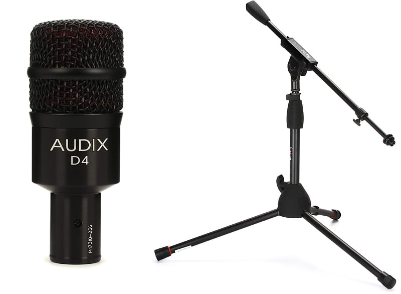Audix D4 Hypercardioid Dynamic Instrument Microphone Bundle | Reverb