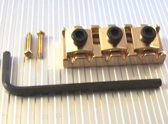 New Locking Nut 1 11/16in Gold for all The Sleeves Guitar | Reverb