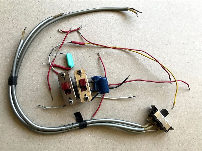 1965 Magnatone Tornado Stackpole Slide Switches, Wires, | Reverb