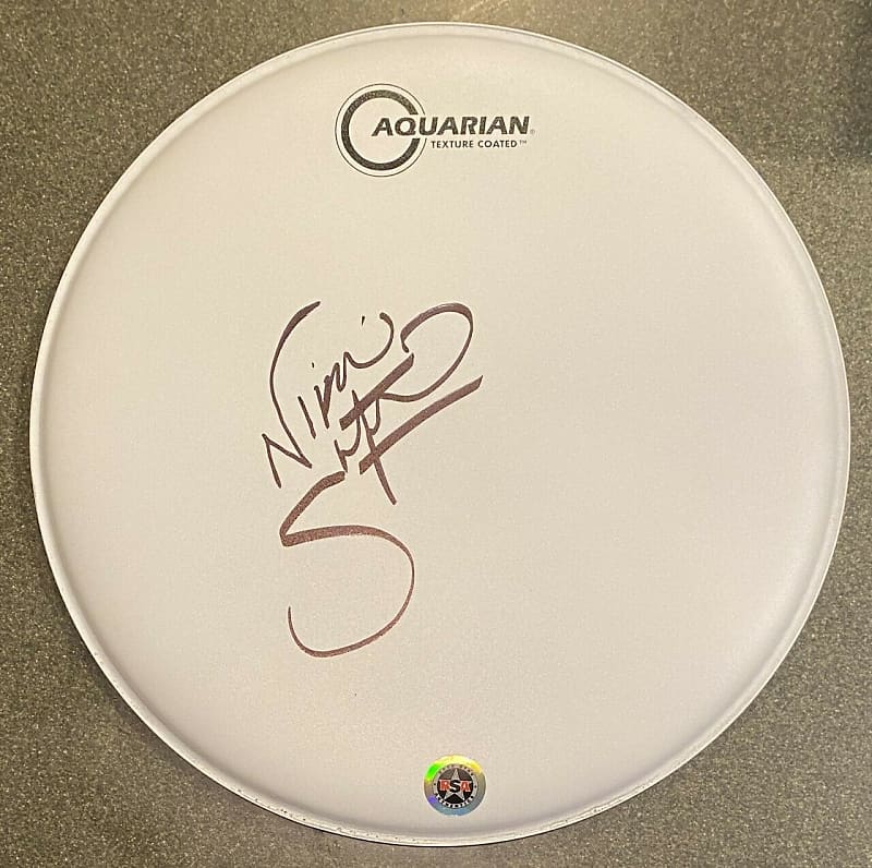 Nikki Stringfield Signed 12" Drumhead - Iron Maidens - Heaven | Reverb