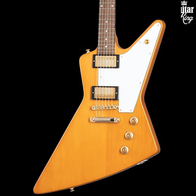 Epiphone 1958 Korina Explorer White Pickguard, incl | Reverb UK